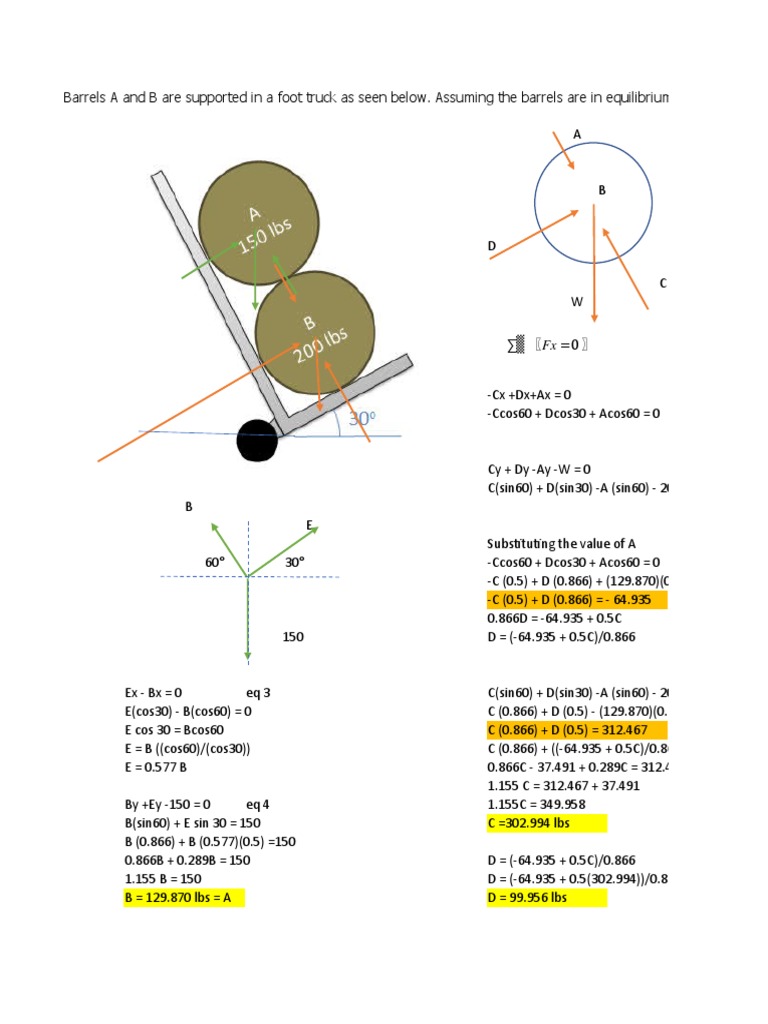 Sample Problem Concurrent Forces | PDF