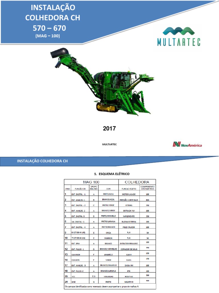 Colhedora CH570-CH670 | PDF