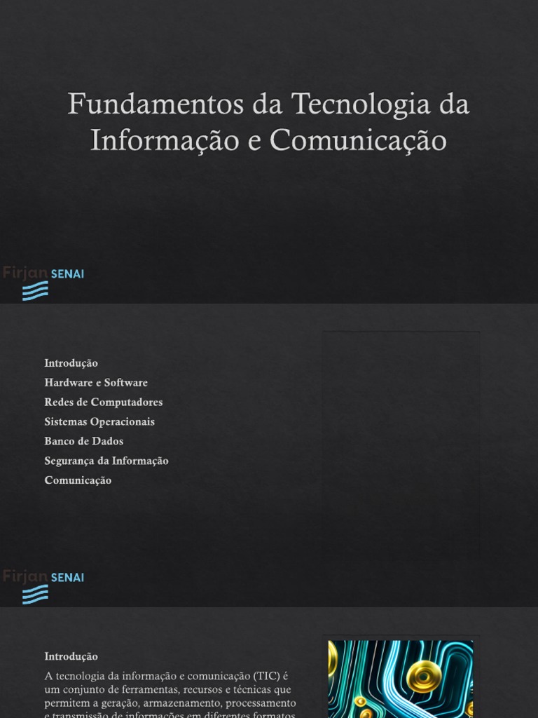 Fundamentos Da Tecnologia Da Informação e Comunicação | PDF