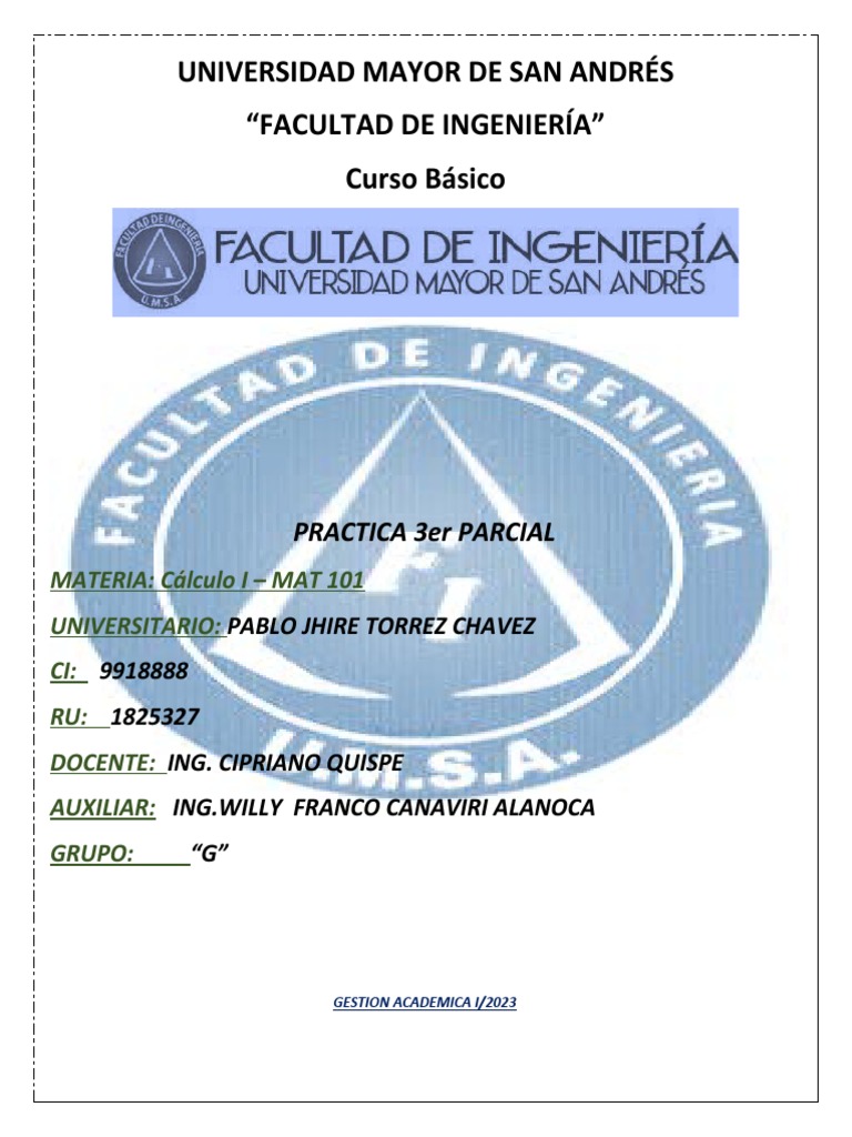 Caratula Calcu 3 | PDF