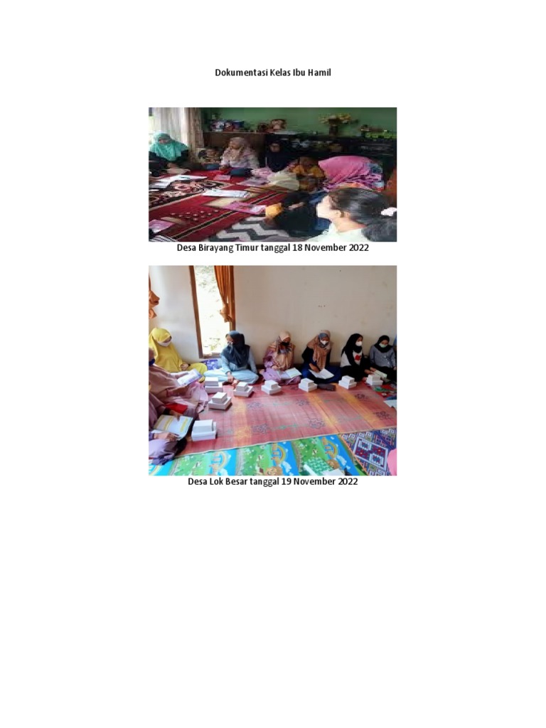 Dokumentasi Kelas Ibu Hamil | PDF Dokumentasi Kelas Ibu Hamil | PDF