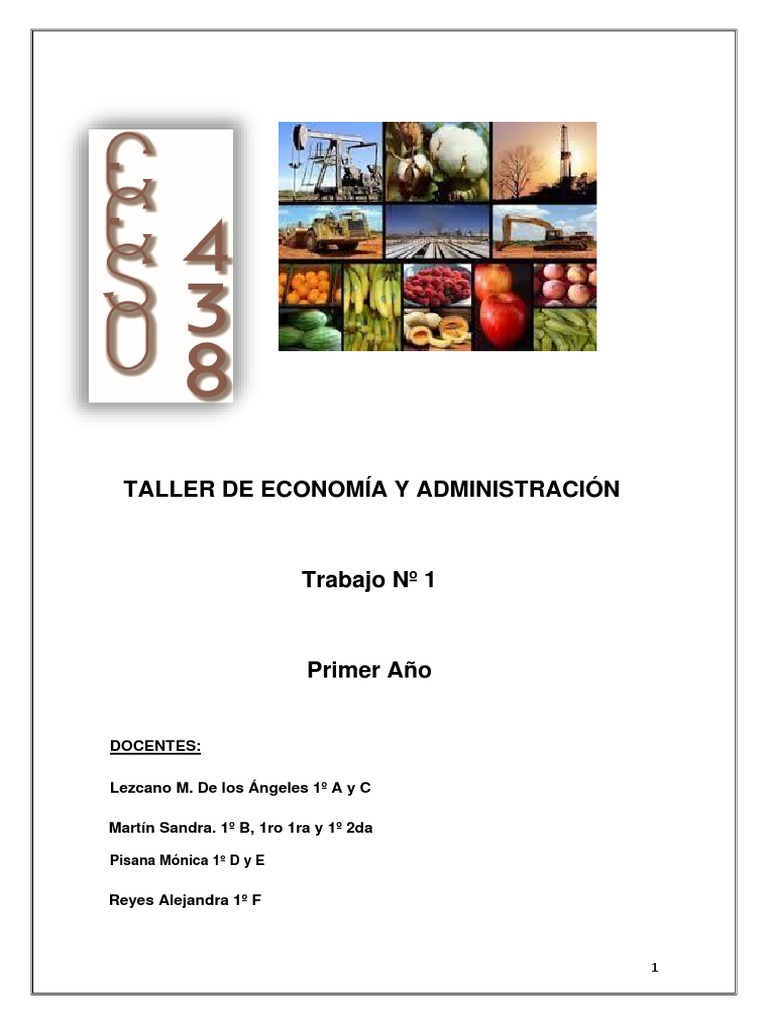 Taller de Economía 1°año TP1 2022 | PDF