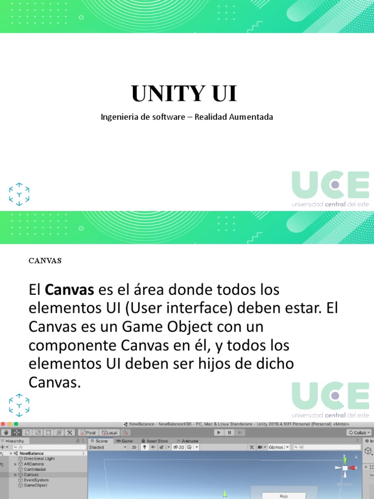 Guía básica sobre diseño de interfaz de usuario en Unity | PDF | Informática | Software
