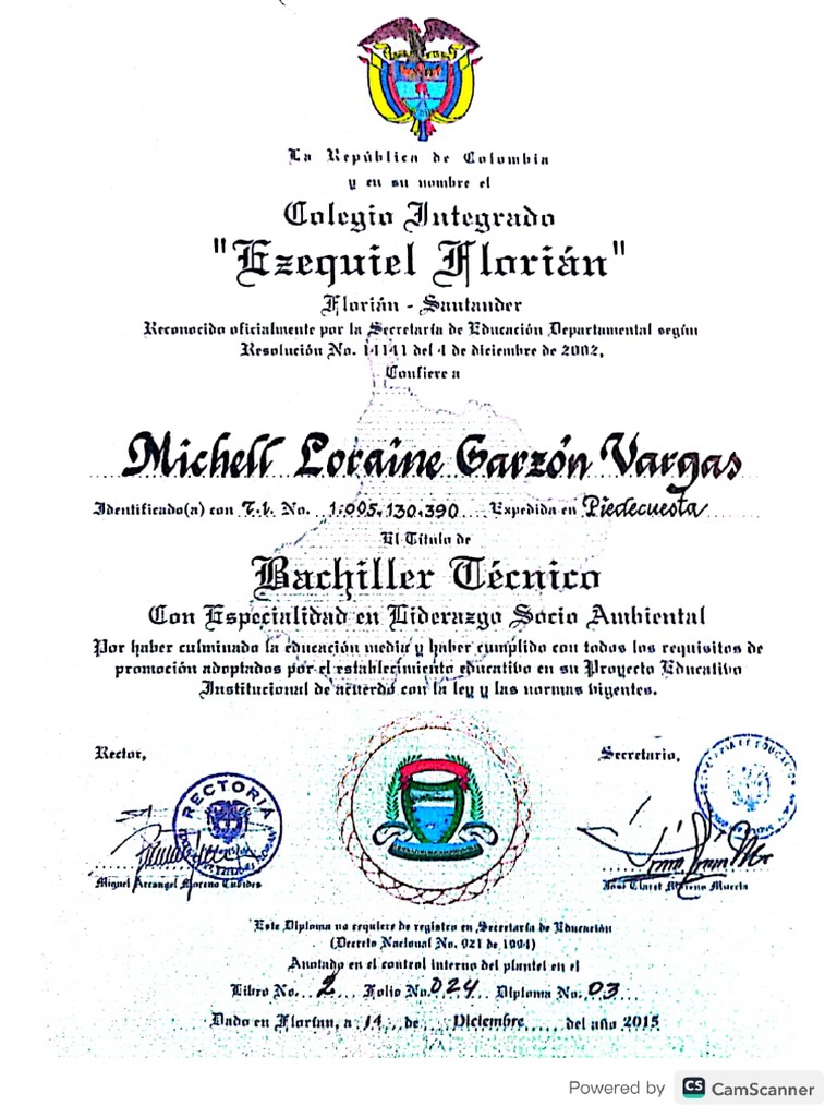 Cartón de Bachiller y Acta de Grado | PDF