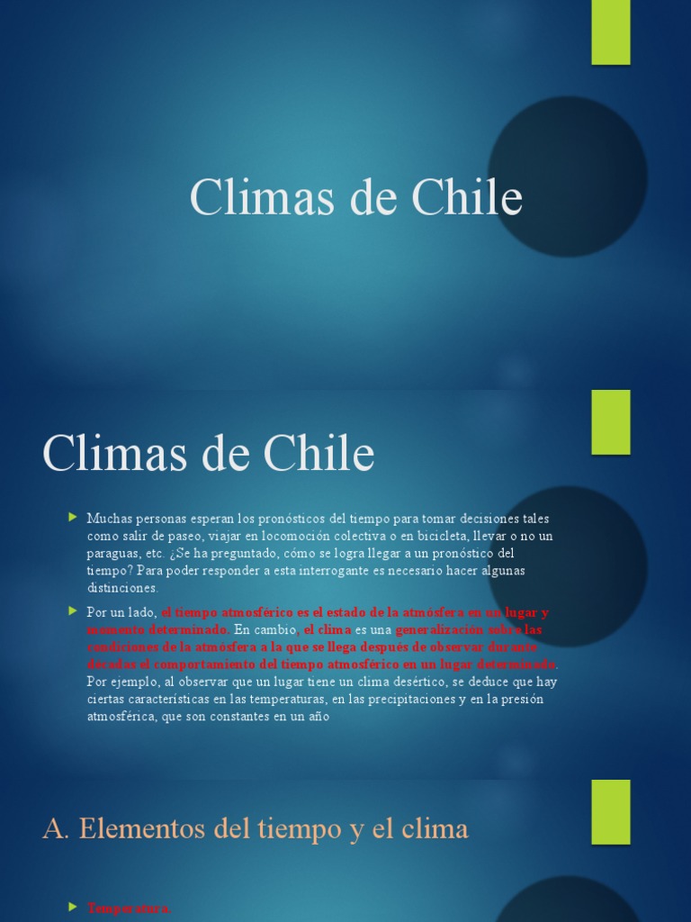 Climas de Chile | PDF