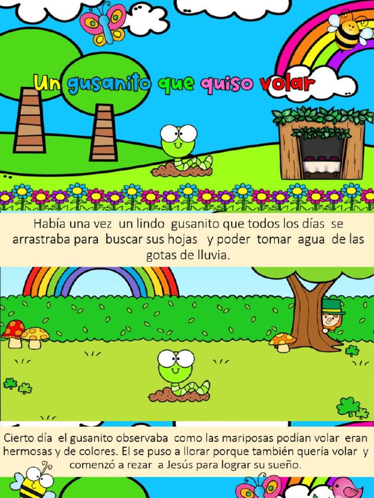 Cuento Un Gusanito Que Quiso Volar | PDF