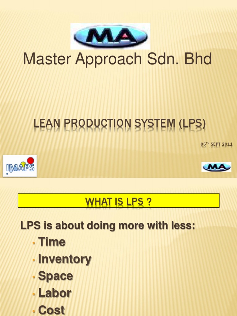 Lean Production System (LPS) | PDF | Lean Manufacturing | Operations ...