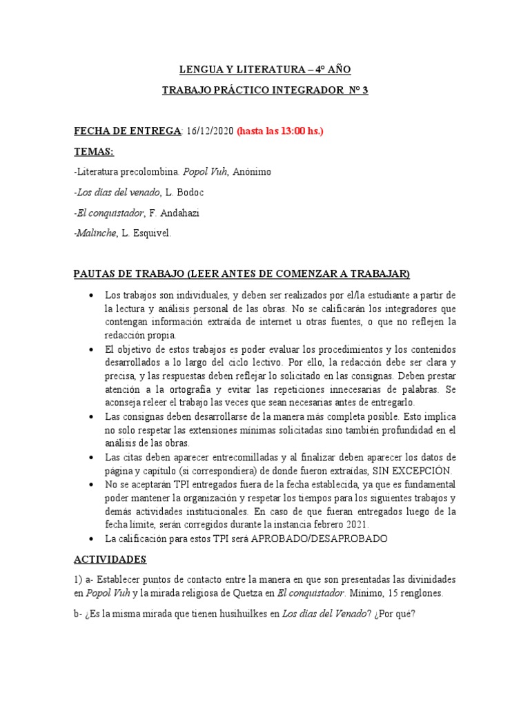 TPI 3 - 4° Año | PDF