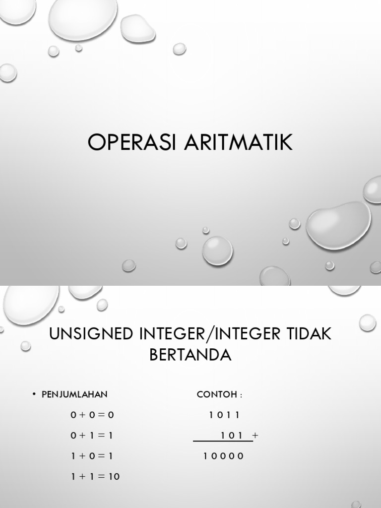 3 Operasi Aritmatika | PDF