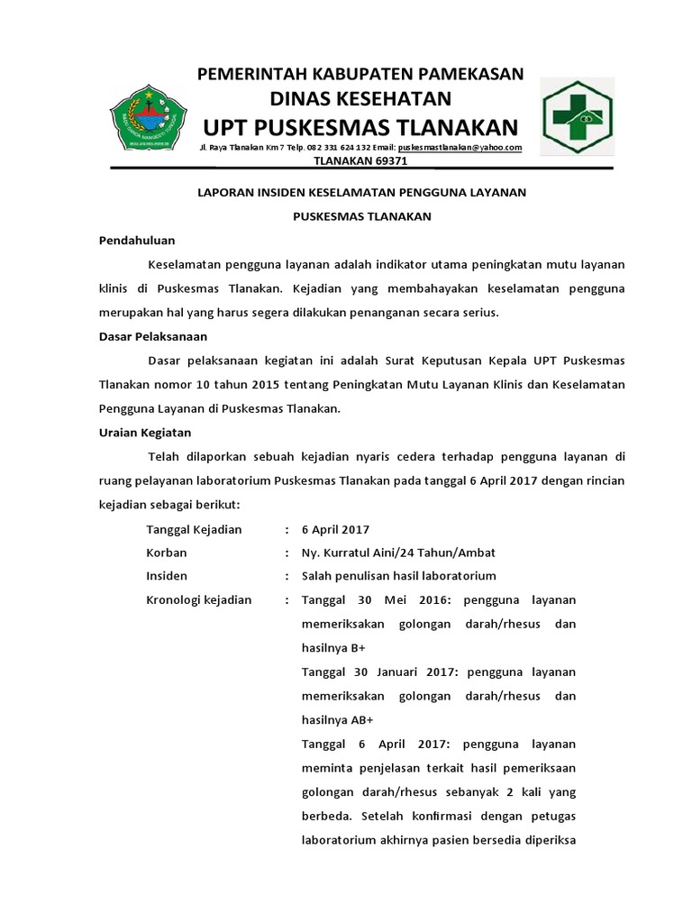 Laporan Rca Insiden KTD, KTC, KPC, KNC | PDF