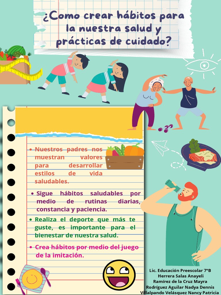 Cartel - Hábitos Saludables y Prácticas de Cuidado | PDF