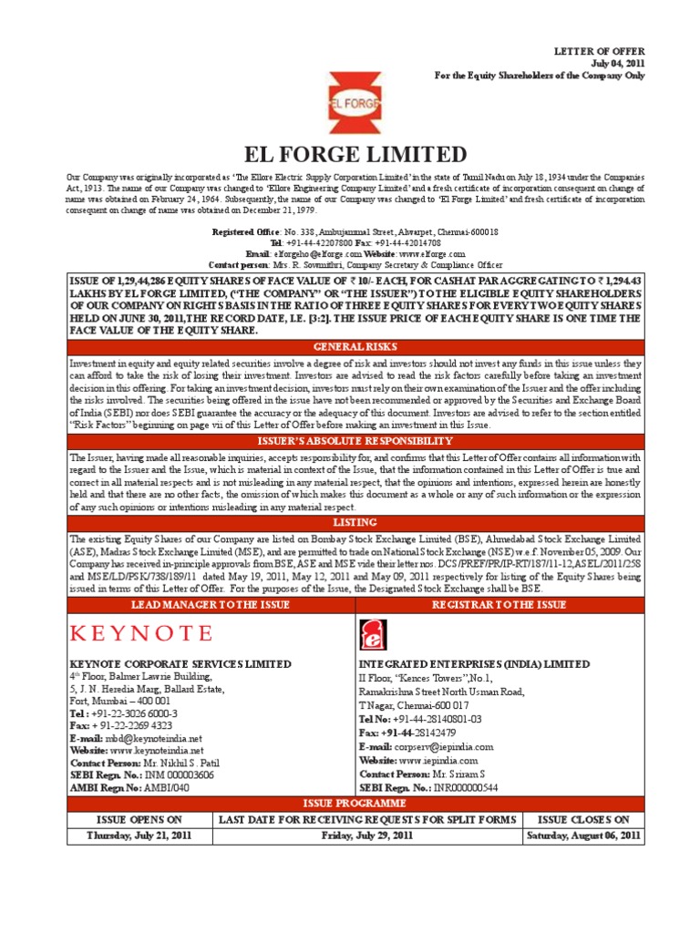 Elforgefinallof | PDF | Stocks | Securities (Finance)