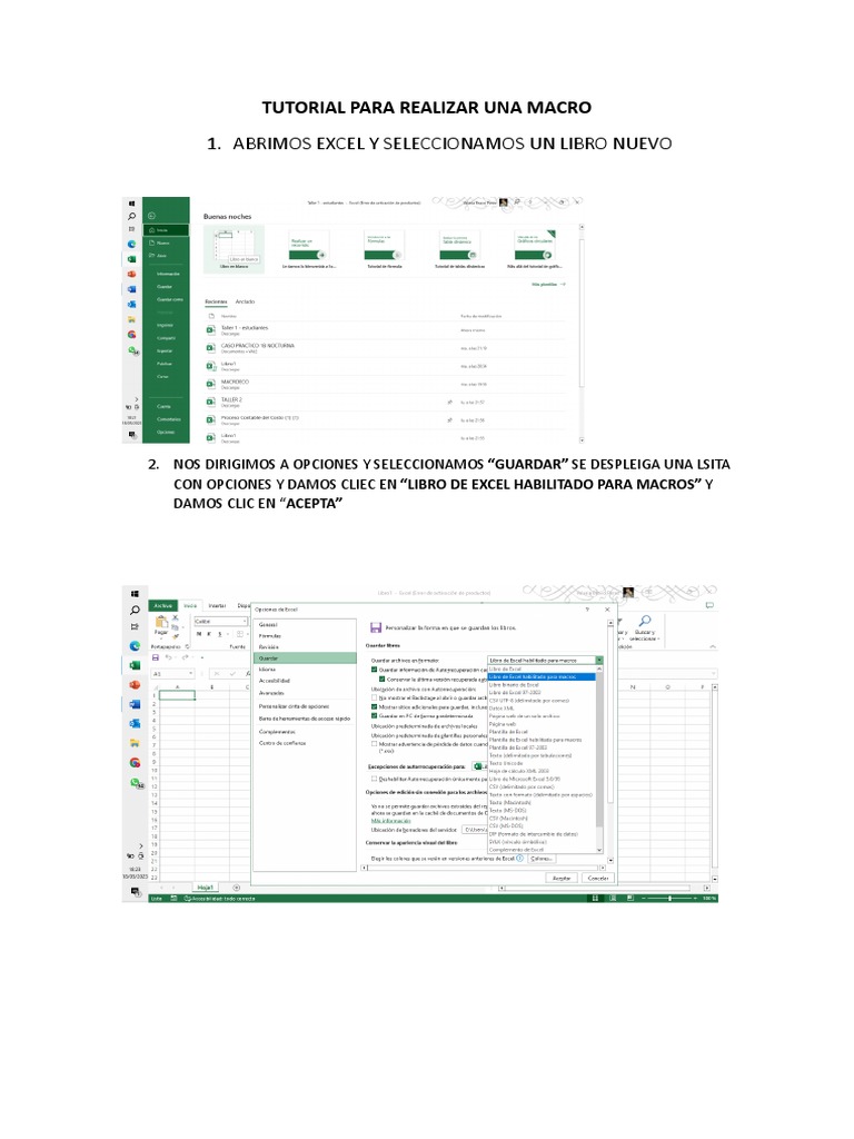 Tutorial para Realizar Una Macro | PDF