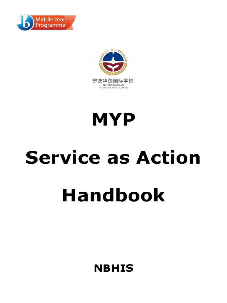 MYP Service As Action Handbook | PDF | Experience | Rubric (Academic)