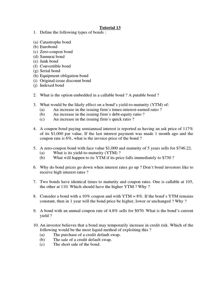 Tutorial 13 Questions | PDF | Business