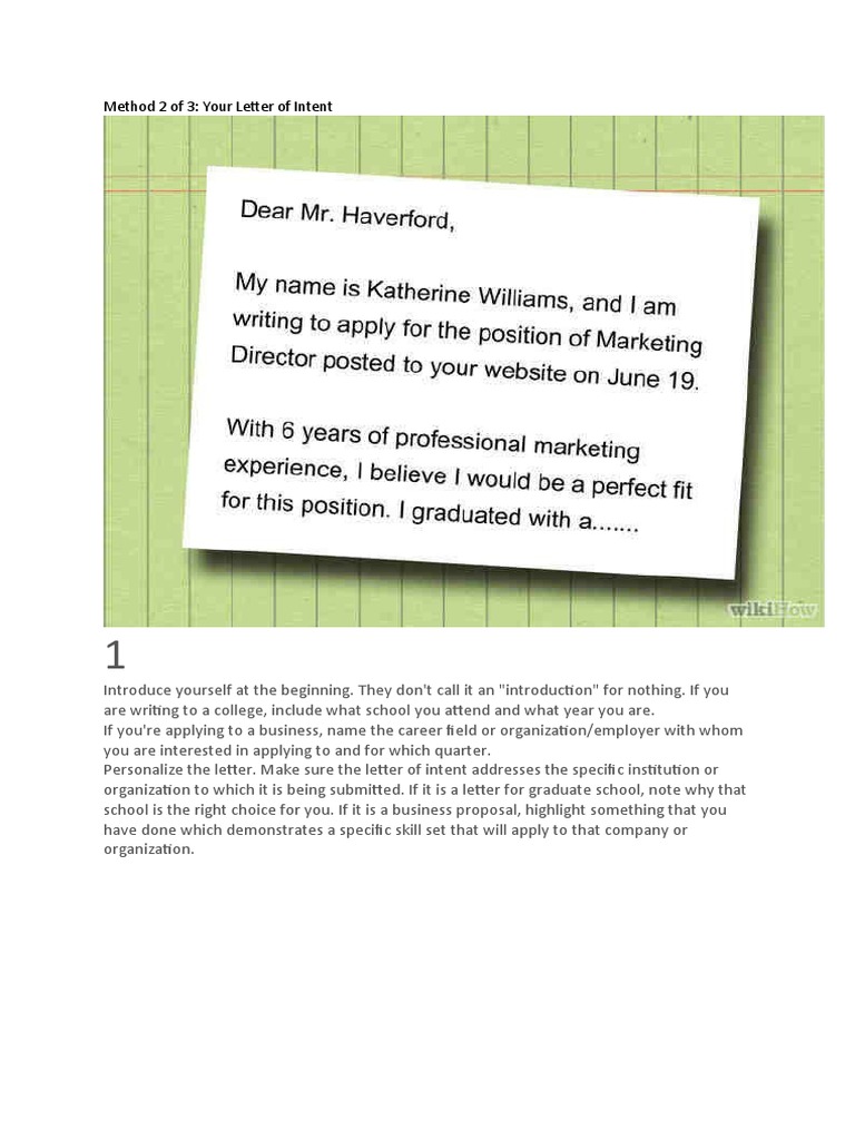 Letter of Intent | Download Free PDF | Paragraph | Page Layout