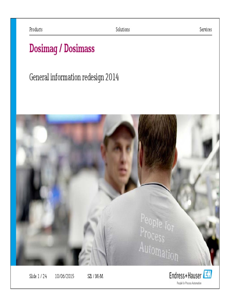 Dosimag Dosimass Redesign General Information-1 | PDF | Flow Measurement | Power Supply