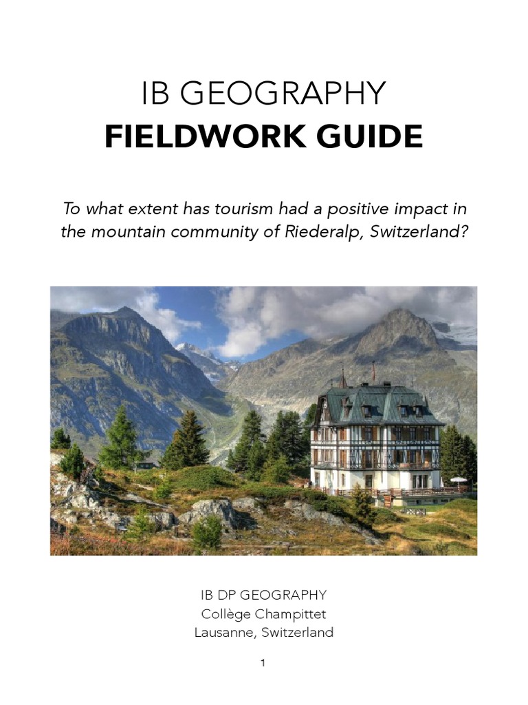 IB Geography Fieldwork Guide | PDF