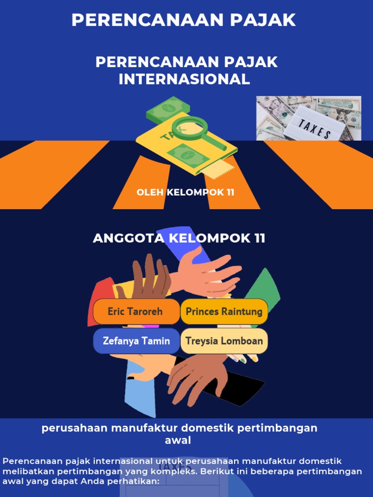 Kelompok 11 Perencanaan Pajak, Perencanaan Pajak Internasional | PDF