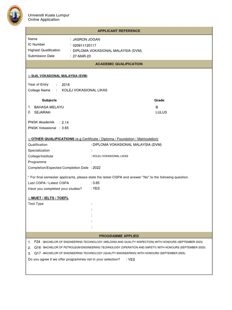 Preview Application JASRON | PDF | Malaysia