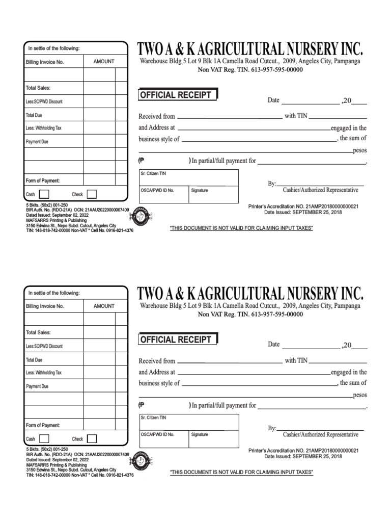 Agricultural & Avivas Food | PDF | Receipt | Invoice
