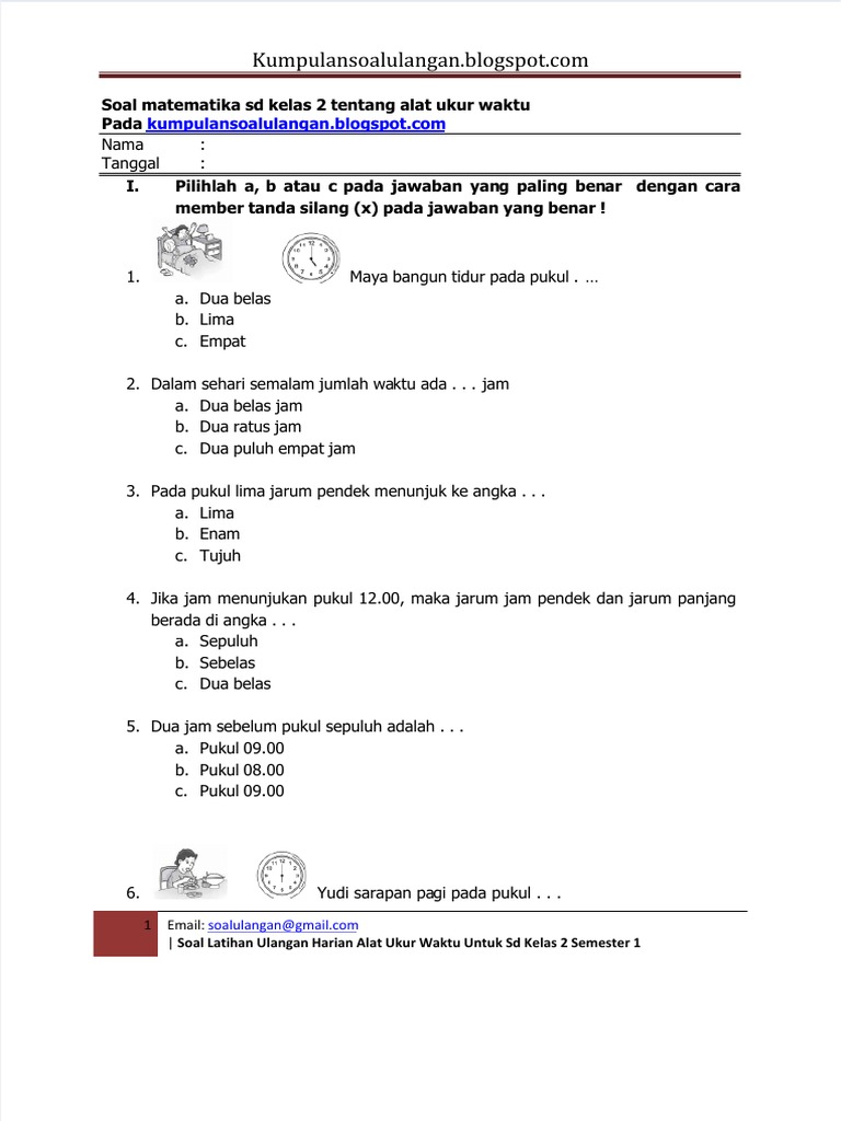SOAL JAM | PDF