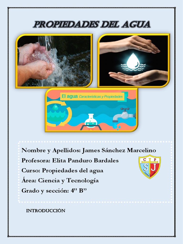 Las propiedades del agua a través de la experimentación | PDF ...