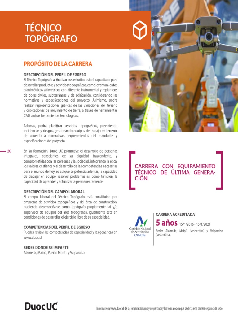 Tecnico en Topografo | PDF | Topografía