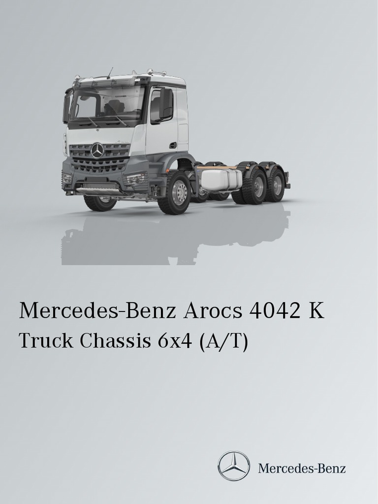 Mercedes-Benz Arocs 4042 K Specs | PDF | Diesel Engine | Axle
