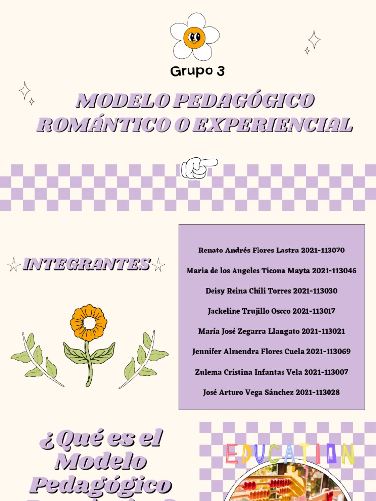 Modelo Pedagógico Romántico y Experiencial | PDF | Enseñando | Maestros