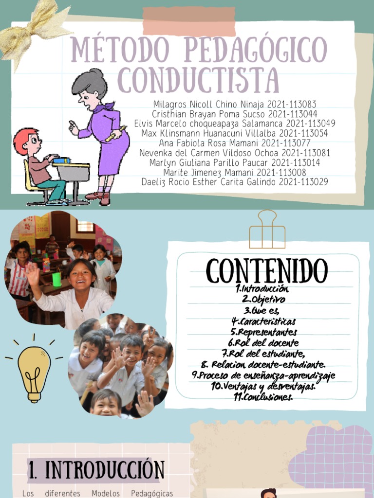 GRUPO 2. MODELO PEDAGÓGICO CONDUCTISTA ( | PDF