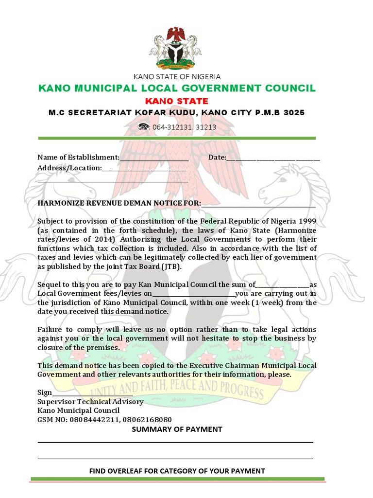 Kano State of Nigeria 12 Chairman | Download Free PDF | Taxes | Government