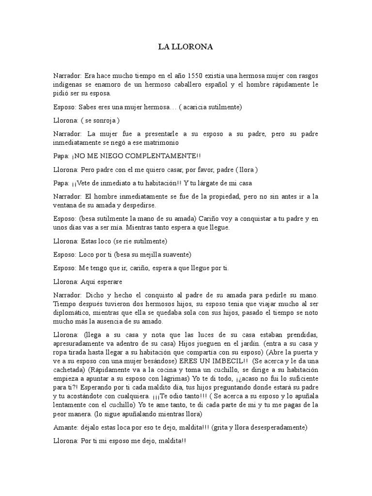 La Llorona | PDF