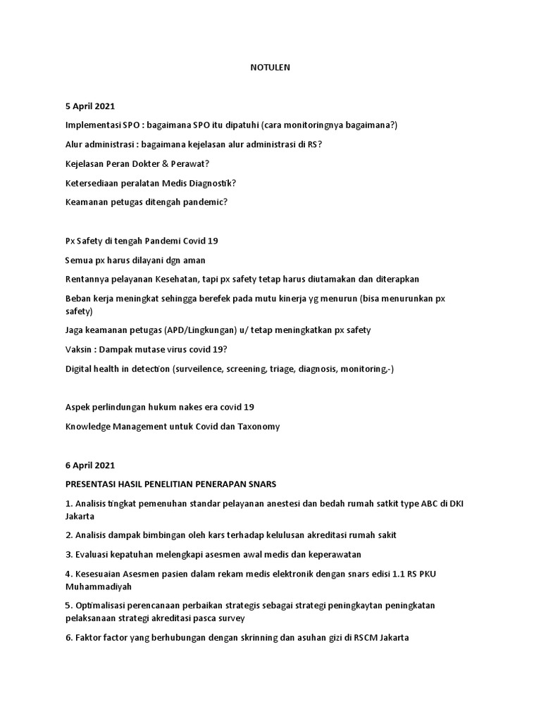 NOTULEN Pitselnas | PDF