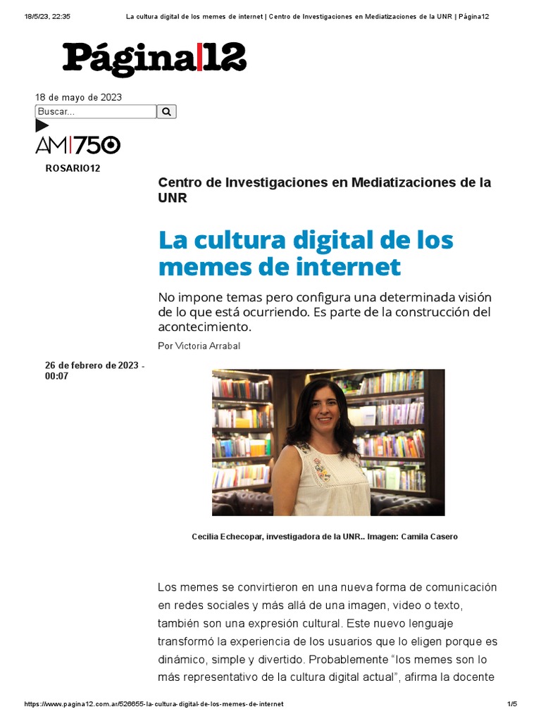 La Cultura Digital de Los Memes de Internet - Centro de Investigaciones ...