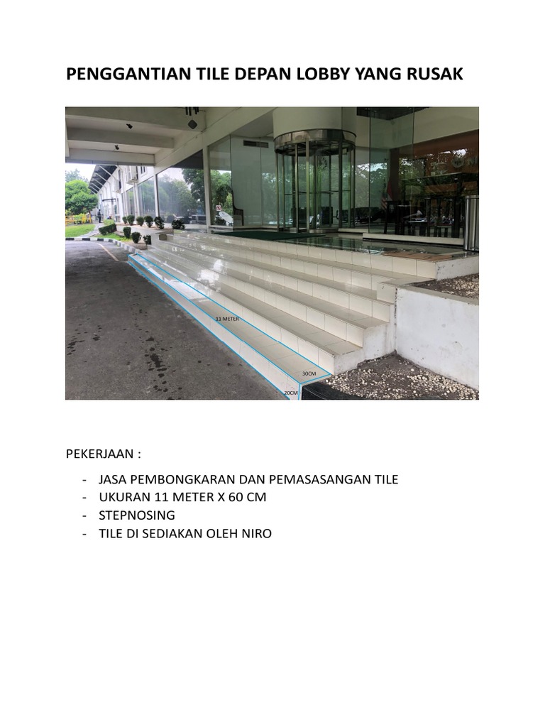 Perbaikan Tangga Lobby | PDF