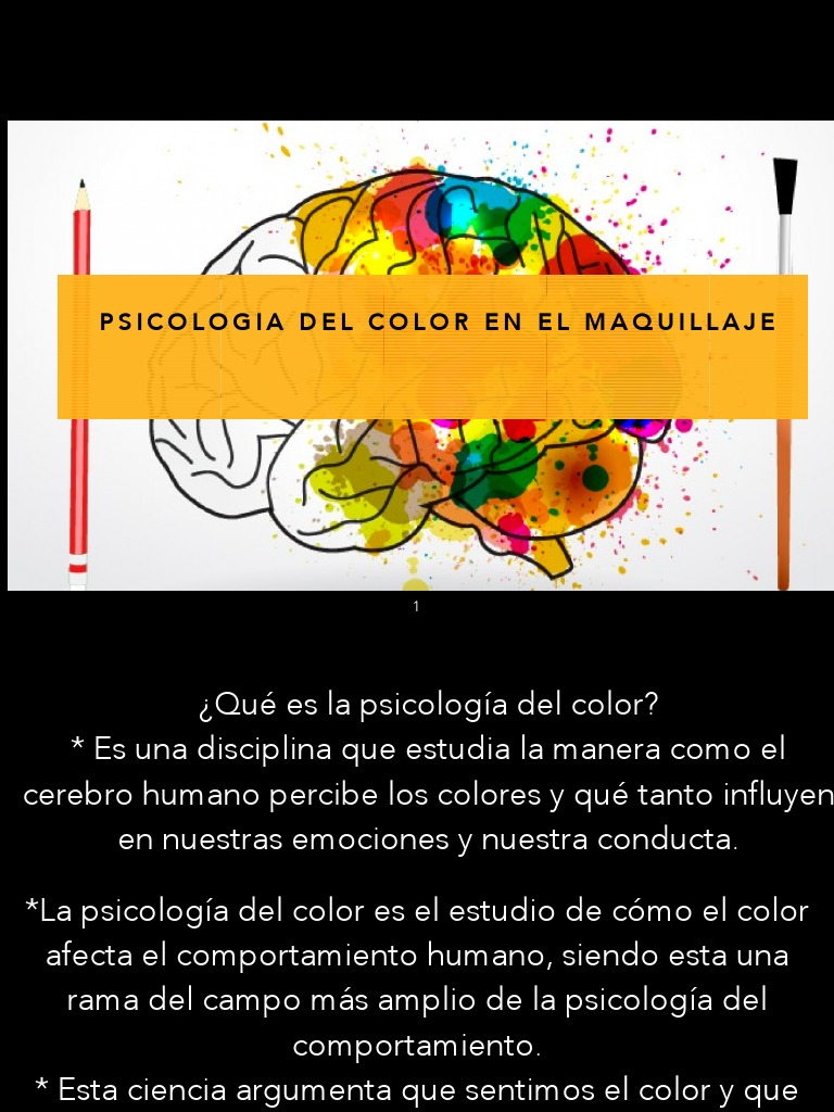 EXPOSICION EFECTOS PSICOLOGICOS DEL COLOR EN MAQUILLAJE DIAPOSITIVAS ...