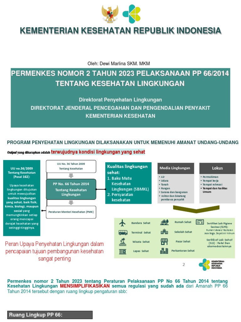 Materi Permenkes No 2 Tahun 2023 | PDF