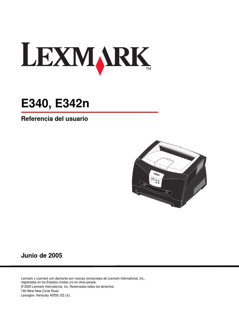 Lexmark E340 | PDF | Impresora (Computación) | Red de computadoras