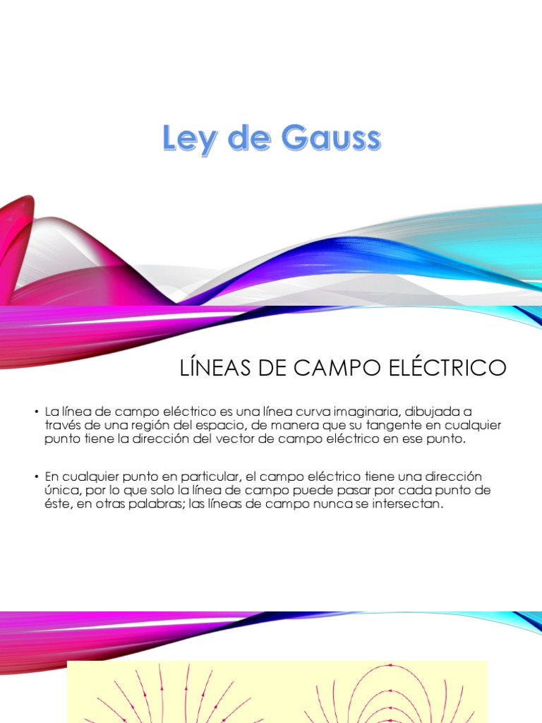 Ley de Gauss | PDF | Campo eléctrico | Vector Euclidiano