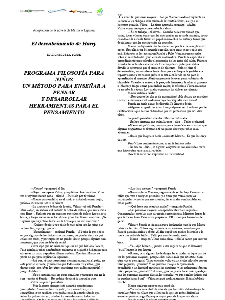 Cuento Para Reflexionar Sobre La Escuela Pdf