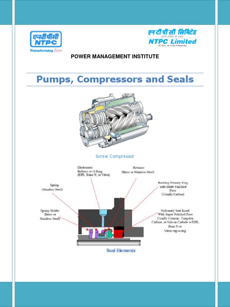 Pumps, Compressors and Seals | PDF | Pump | Pressure Measurement