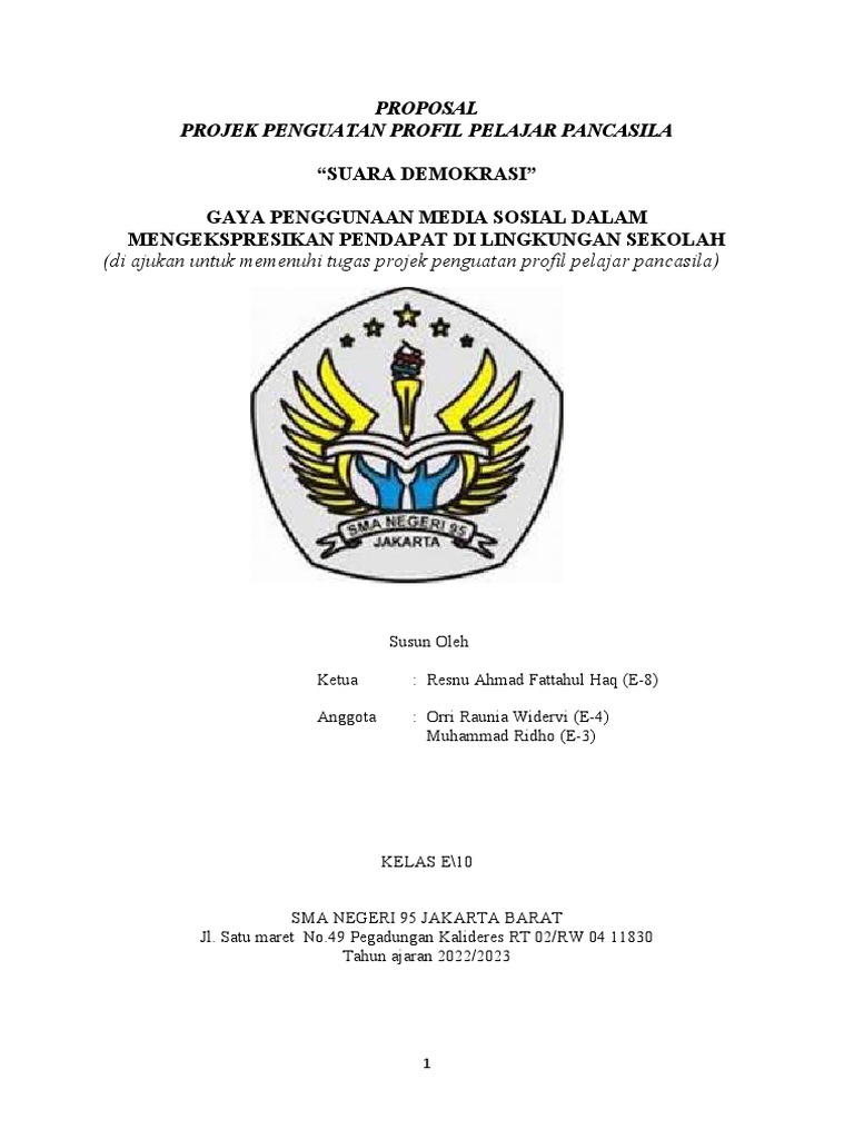 FINAL FINAL PROPOSAL P5 Suara Demokrasi Media Sosial Dalam Mengekspresikan Pendapat | PDF