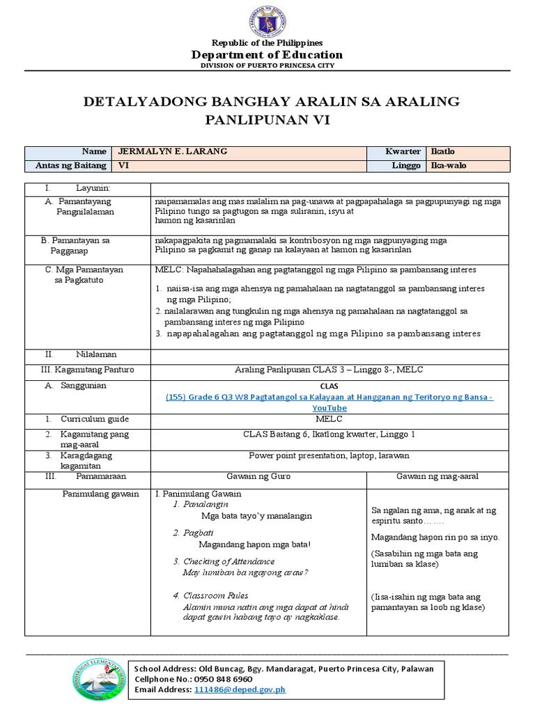 Cot Ap6 3rd Quarter - Final | PDF