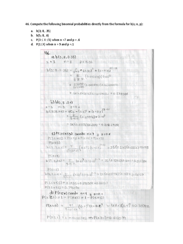 Binomial Probability Calculations and Applications | PDF | Standard Deviation | Expected Value