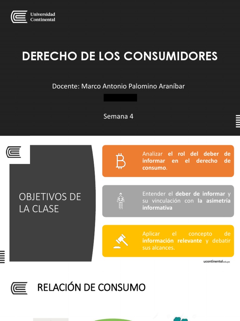 Semana 4 - Información Relevante y Deber de Información (Final) | PDF ...