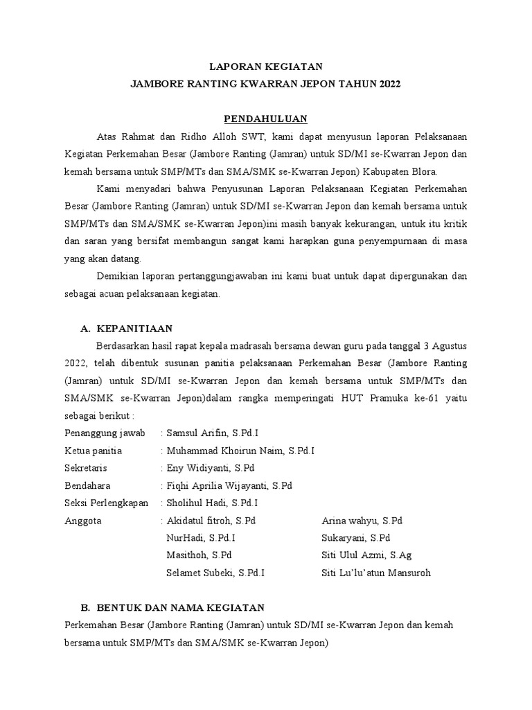 LPJ Jamran 2022 | PDF