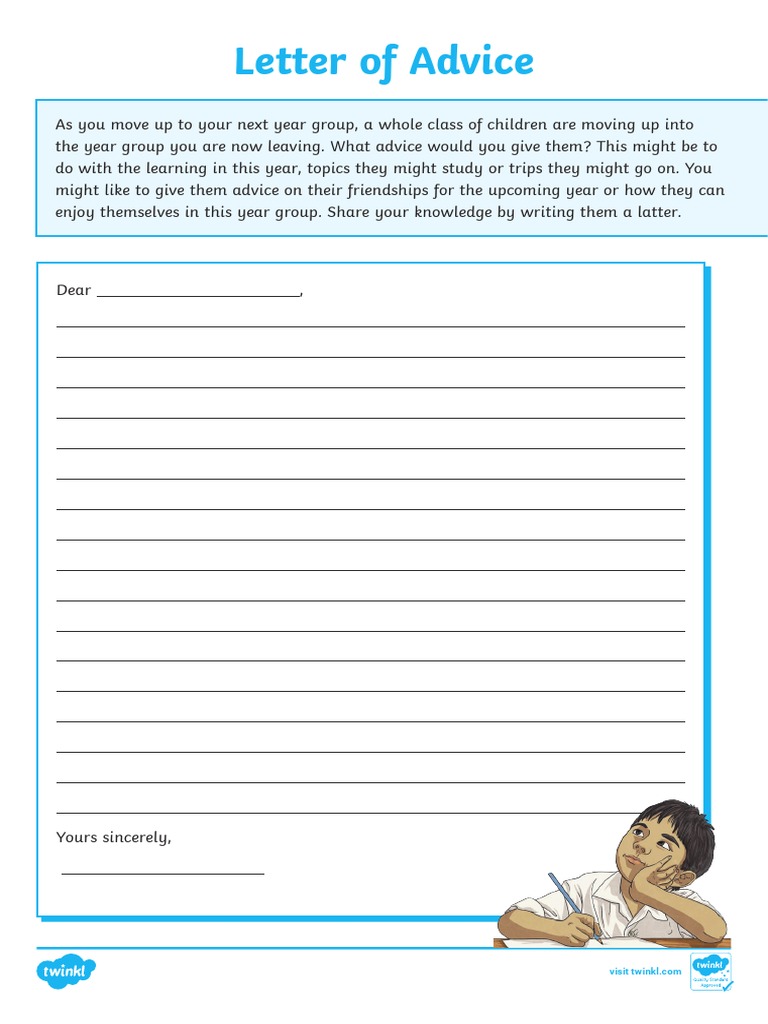 T TP 1656495915 Letter of Advice To Children Entering The Year Group ...