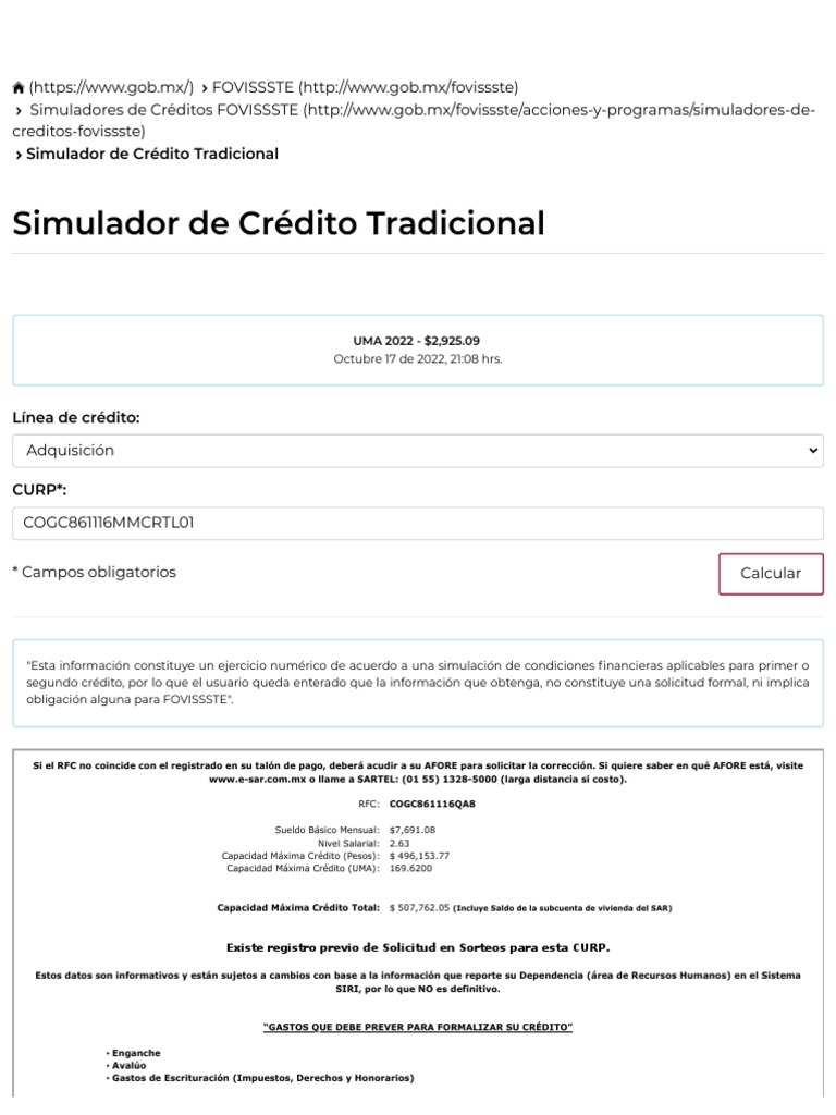 Simulador de Crédito Tradicional | PDF | Crédito | Finanzas y administración del dinero