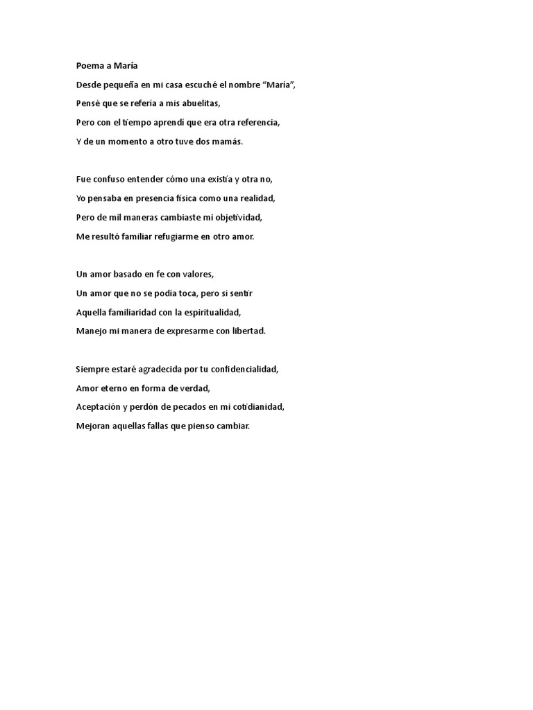 Poema A María | PDF
